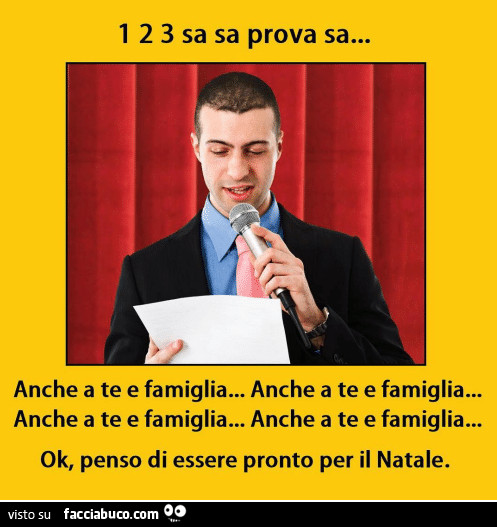 1 2 3 sa sa prova sa… anche a te e famiglia… anche a te e famiglia ...
