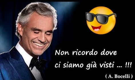 Tutti i meme su Andrea Bocelli - Facciabuco.com