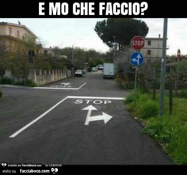 E mo che faccio? - Facciabuco.com